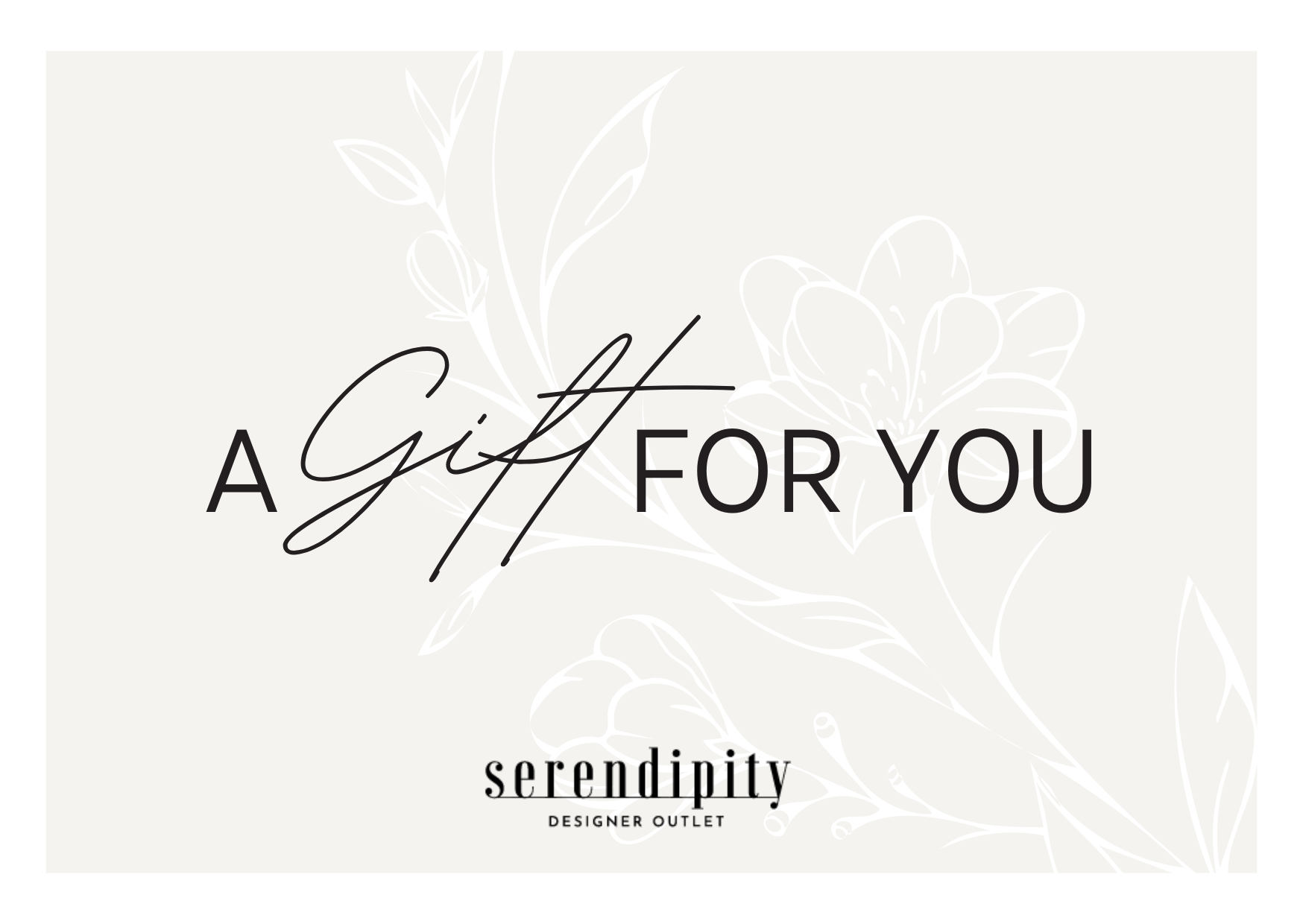 Serendipity Gift Cards – Serendipity Designer Outlet