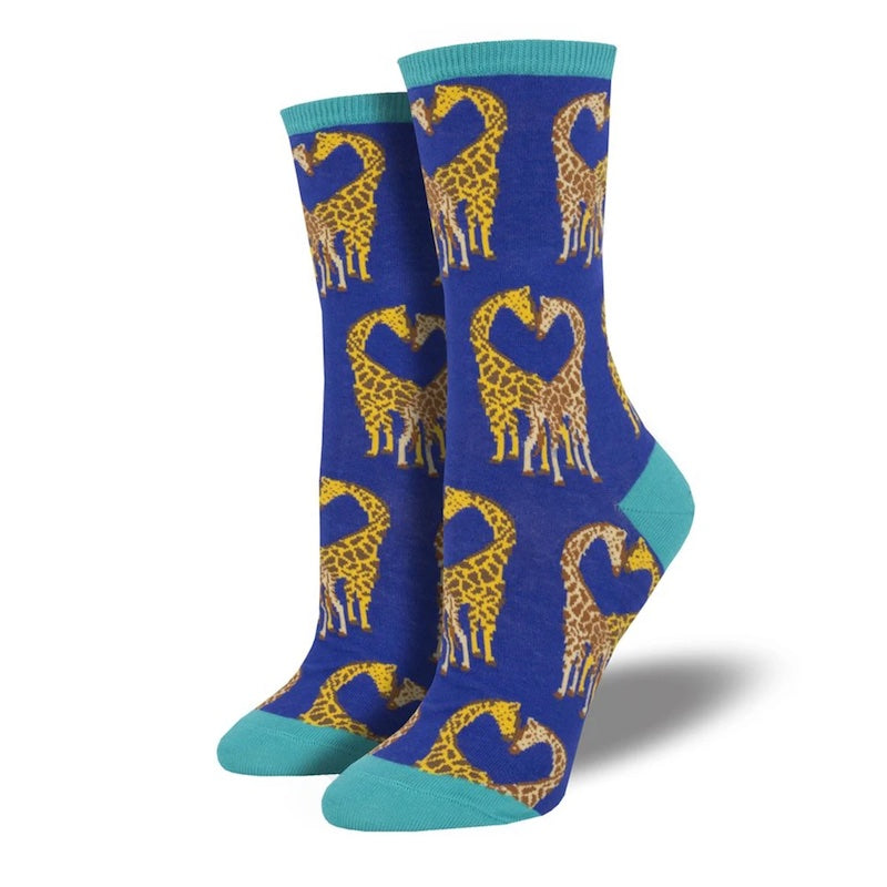 Sock Smith - Long Neck Love Blue Socks – Serendipity Designer Outlet